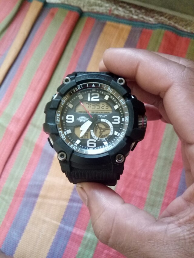 Original Dickies Watch (DUAL TIME), Men's Fashion, Watches ...