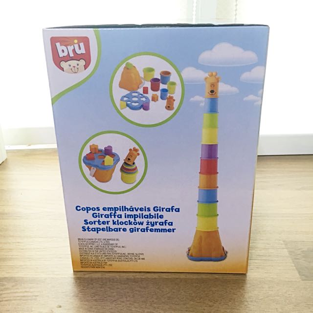 BNIB Bru Stack and Sort Giraffe, Babies & Kids, Infant Playtime on ...