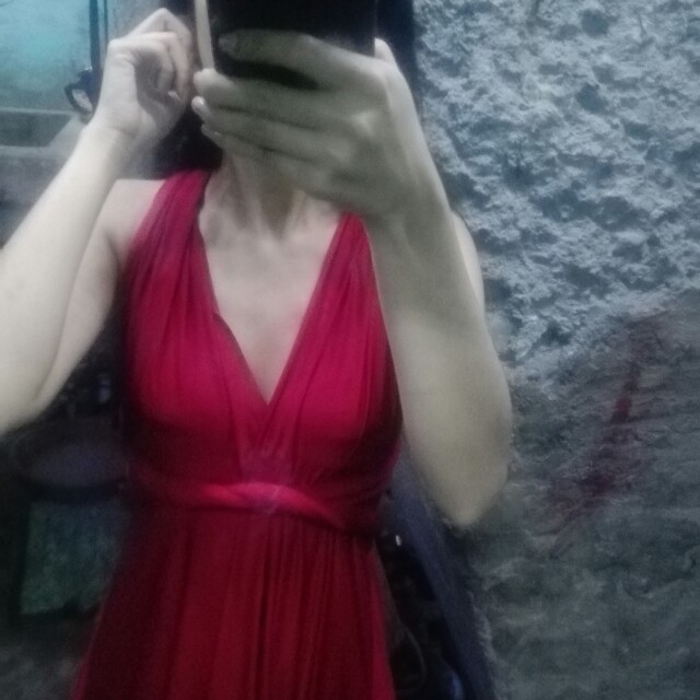 MAROON INFINITY DRESS, Women's Fashion, Dresses & Sets, Dresses on ...