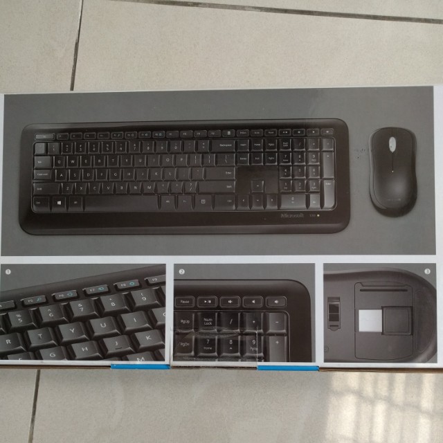 Microsoft Wireless 850 Keyboard And Mouse Set Black Computers And Tech