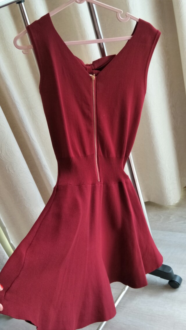 Red ribbon dress, Women's Fashion, Dresses & Sets, Dresses on Carousell