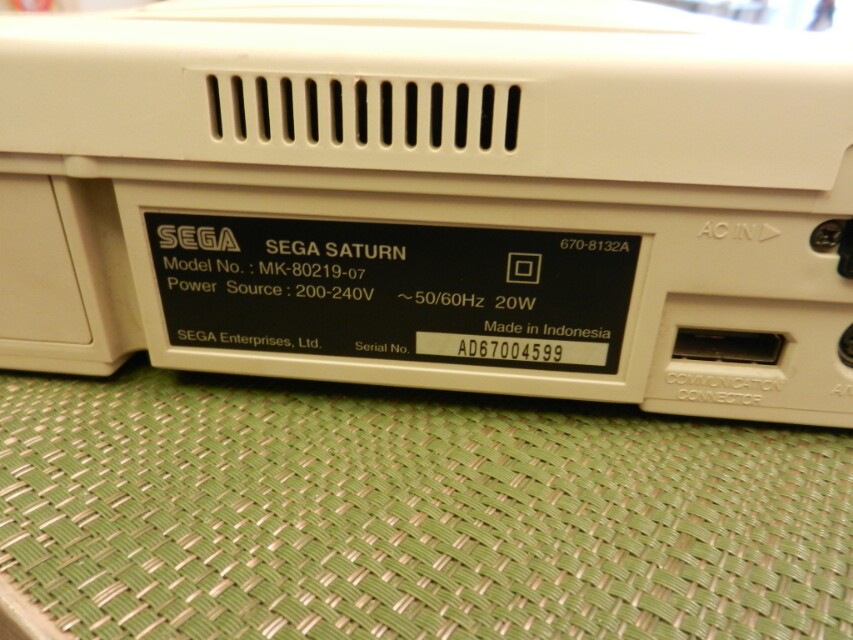 Sega Saturn 200-240V for repair or spare parts VA13 mainboard, 電子遊戲, 遊戲 ...