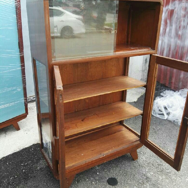 vintage display cabinet, Furniture & Home Living, Home Decor, Vases ...