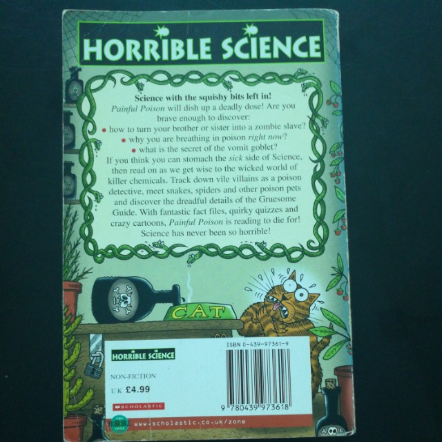 Horrible Science-Painful Poison by Nick Arnold, Hobbies & Toys, Books ...