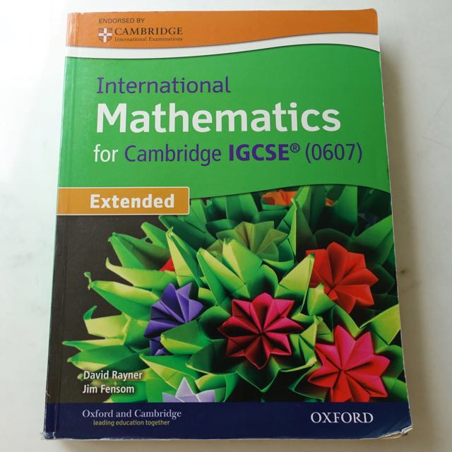 International Mathematics (0607) Cambridge IGCSE, Hobbies & Toys, Books ...