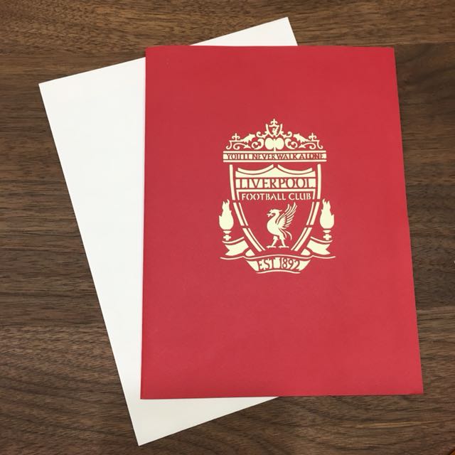 Liverpool Football Club POP-UP greeting card, Hobbies & Toys ...