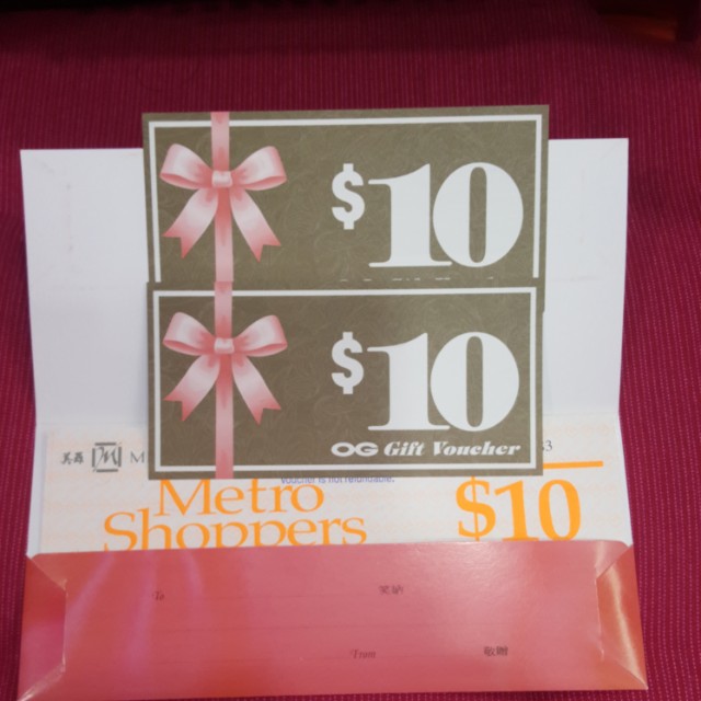 METRO VOUCHERS *Free delivery*, Tickets & Vouchers, Vouchers on Carousell