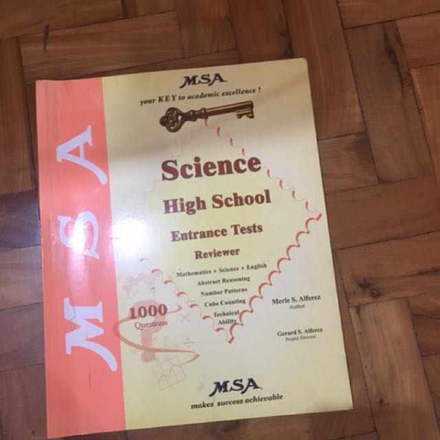 Msa science high school entrance test reviewer, Hobbies & Toys, Books ...