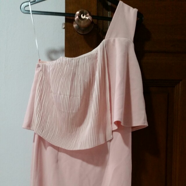 ⚘Preloved Pink Toga dress, Women's Fashion, Tops, Sleeveless on Carousell