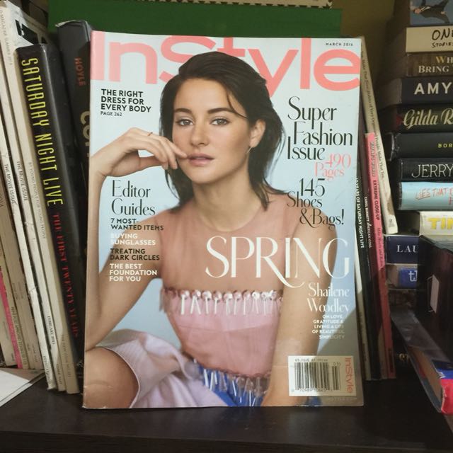 SHAILENE WOODLEY InStyle Magazine, Hobbies & Toys, Books & Magazines ...