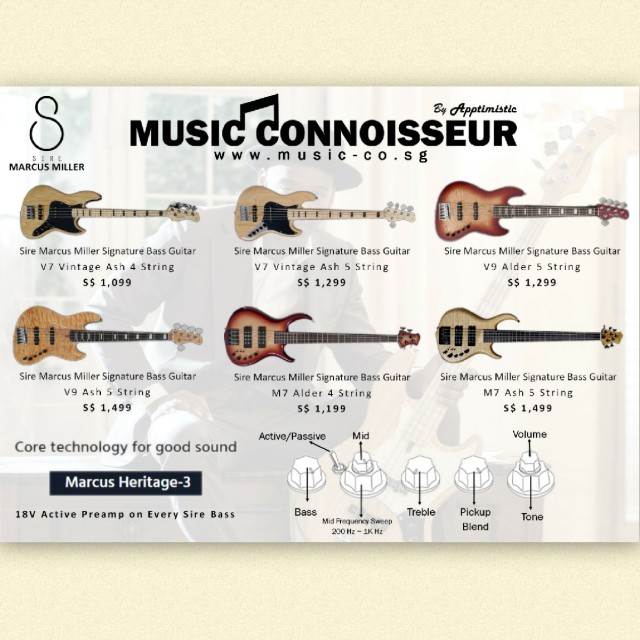 Sire Marcus Miller Bass (Official dealer), Hobbies & Toys, Music ...