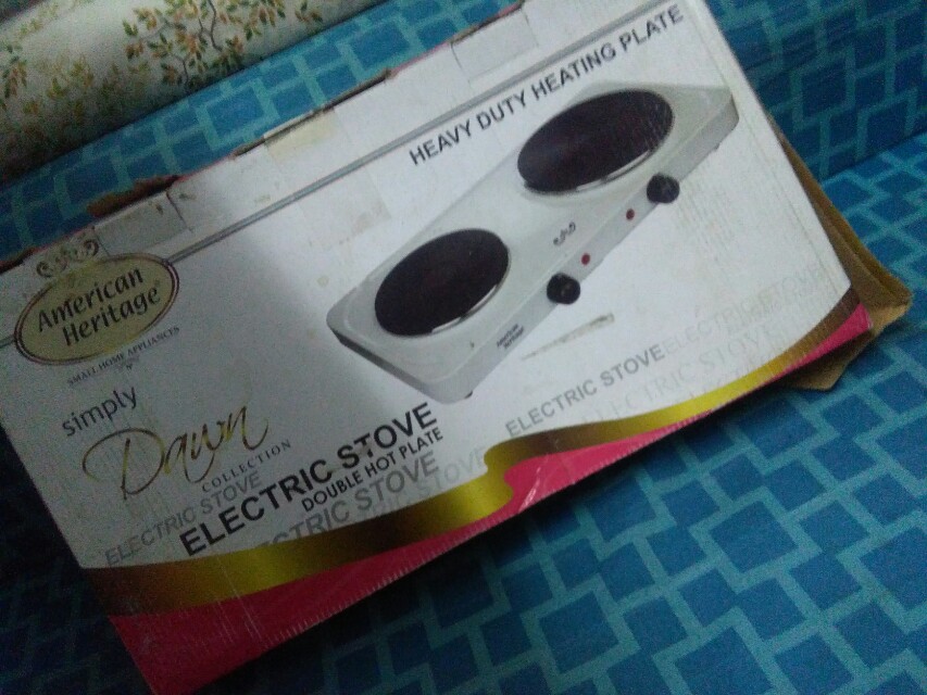 American Heritage Electric stove double hot plate, TV & Home Appliances ...