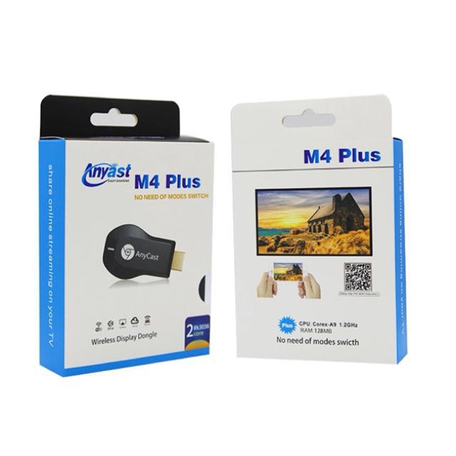 AnyCast M4 Plus Wireless WiFi Display Dongle Receiver 1080P HDMI Media ...