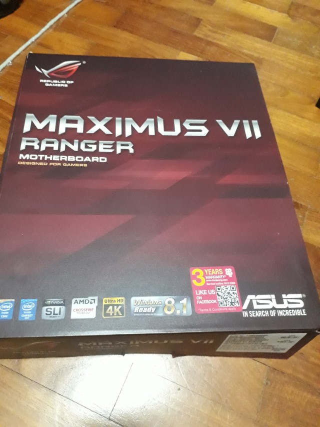 Asus Maximus VII Ranger motherboard, Computers & Tech, Parts & Accessories, Computer Parts on ...