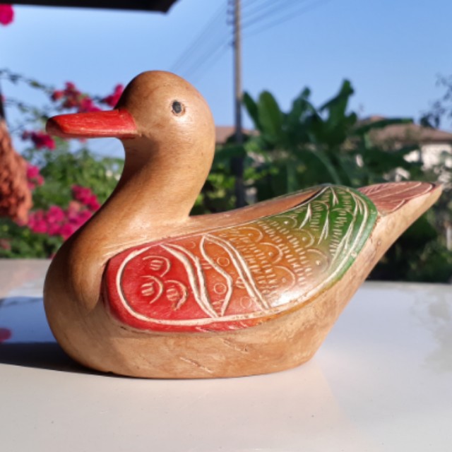 Handcrafted Antique Wooden duck, Hobbies & Toys, Stationery & Craft ...