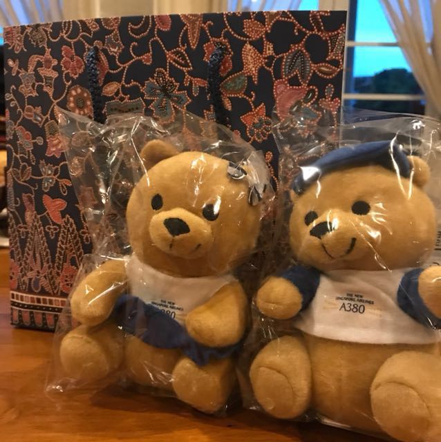 Teddy bear SIA A380 collectible, Everything Else on Carousell