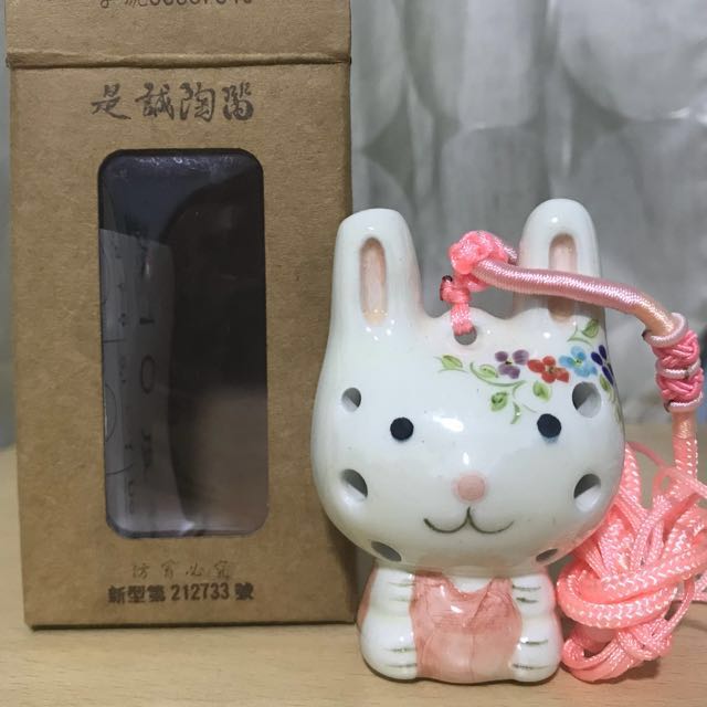 Pink rabbit - 陶笛 Ocarina (Taiwan - Jiufen), Furniture & Home Living ...