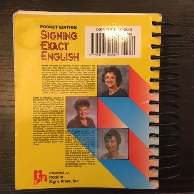 Signing Exact English (SEE) Book, Hobbies & Toys, Books & Magazines ...