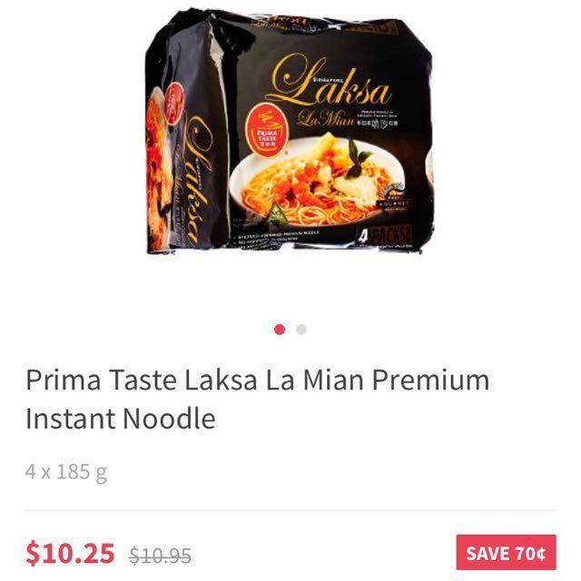 3 packets inside for $4 instant noodles free postage Prima taste laksa ...
