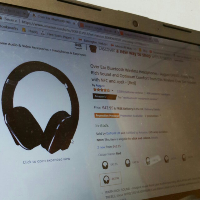 August EP650 pre-order (Amazon UK). Over-ear - Bluetooth wireless - NFC, Audio, Headphones ...