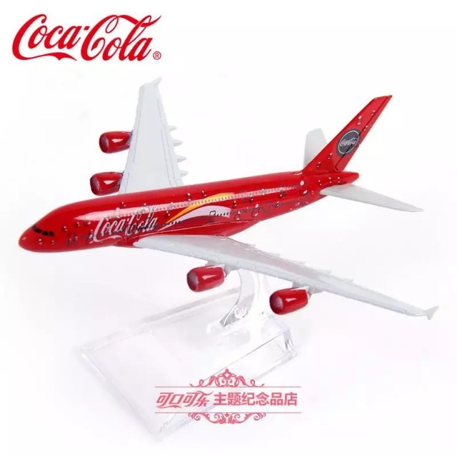 Coca Cola A380 Airplane Diecast Display Toy Model, Hobbies & Toys ...