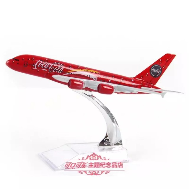 Coca Cola A380 Airplane Diecast Display Toy Model, Hobbies & Toys ...
