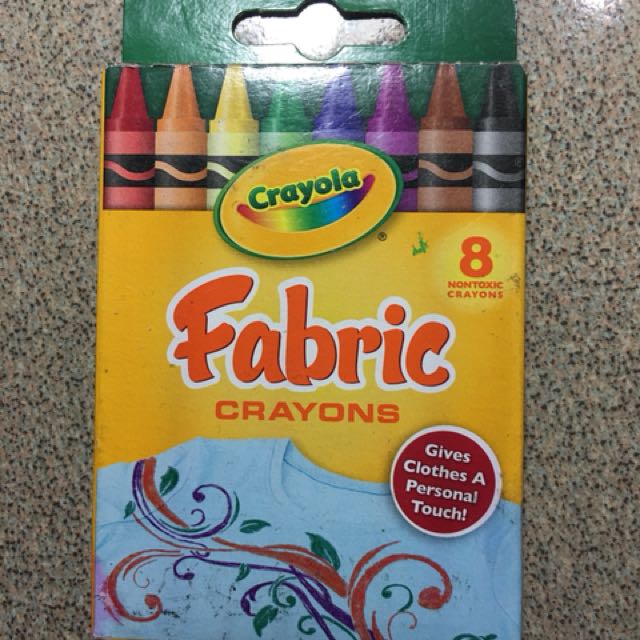 Crayola Fabric Crayons Set of 8, Hobbies & Toys, Stationary & Craft ...