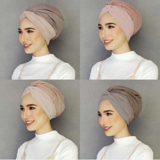 Instant Turban 'Dual Tone', Women's Fashion, Muslimah Fashion, Hijabs ...