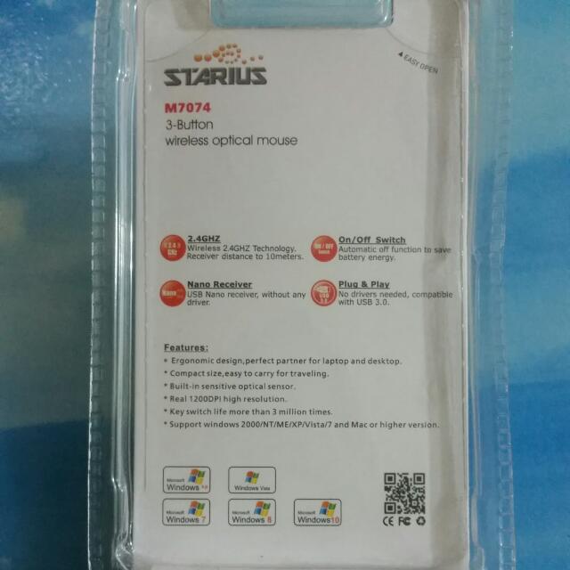 STARIUS Wireless Mouse, Computers & Tech, Parts & Accessories, Mouse ...
