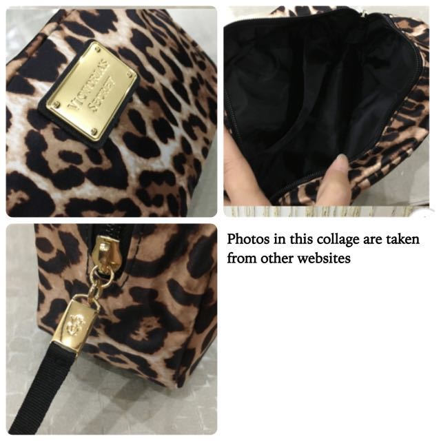 Victoria's Secret Leopard Print Clutch/Cosmetic bag, Women's Fashion ...