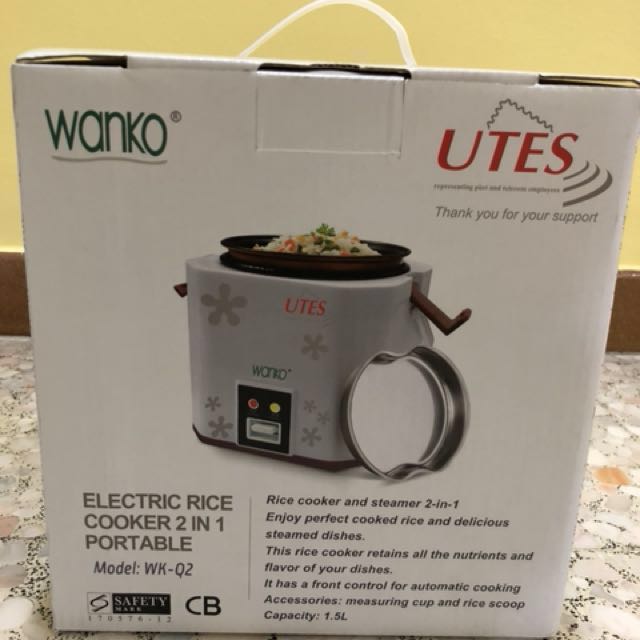 Wanko Electric Rice Cooker 2 in 1 Portable, TV & Home Appliances ...