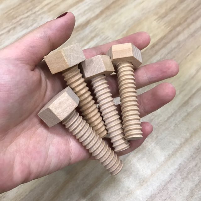 Wooden screws from DAISO, Hobbies & Toys, Stationery & Craft, Craft ...