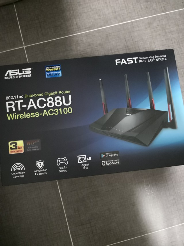 Asus RT-AC88U Router, Computers & Tech, Parts & Accessories, Networking ...