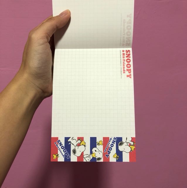 Authentic PEANUTS Snoopy tear-off notes!, Hobbies & Toys, Stationery ...