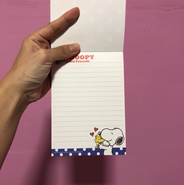 Authentic PEANUTS Snoopy tear-off notes!, Hobbies & Toys, Stationery ...