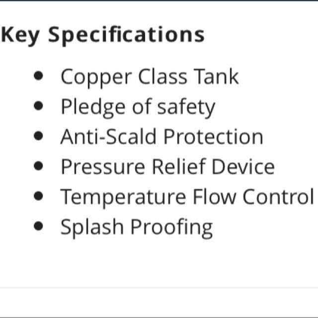 BNIB 707 Compact Water Heater, TV & Home Appliances, Water Heater ...