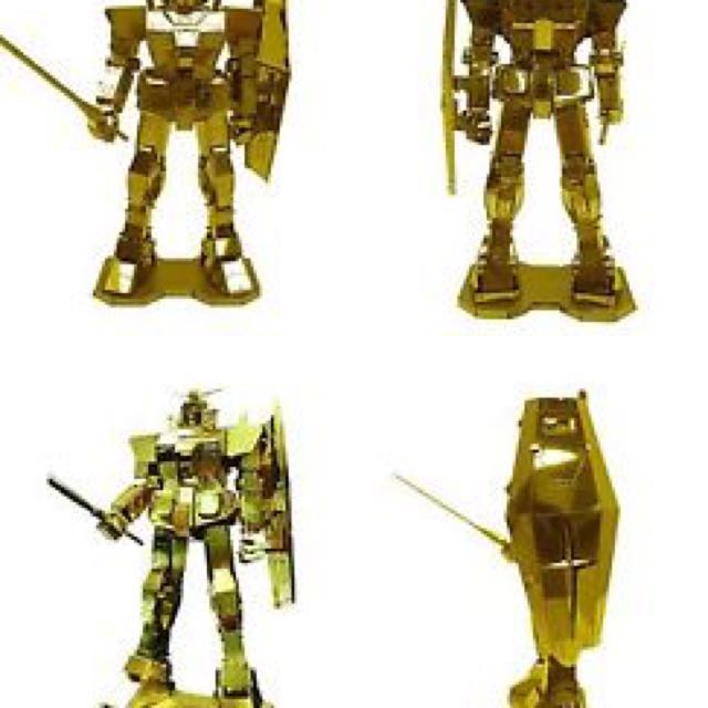 Metallic Nano Puzzle Preium Gold Gundam, Hobbies & Toys, Toys & Games ...