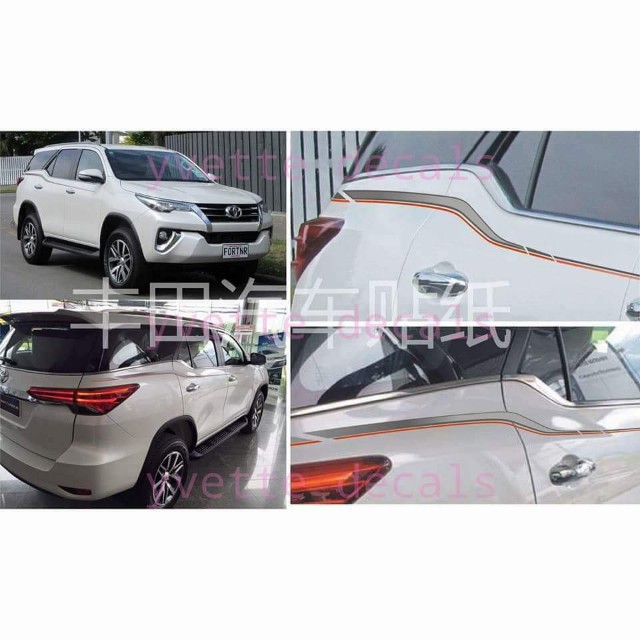 New toyota fortuner sticker decals ORIGINAL, Car Parts & Accessories on ...