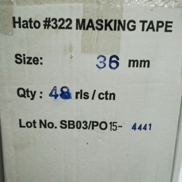 One Full Tube Of Hato Masking Tape, Everything Else on Carousell