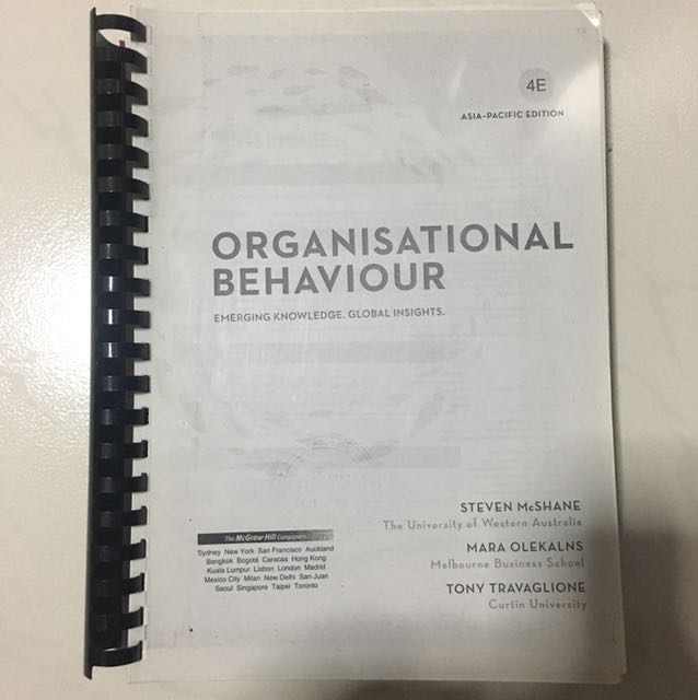 Organisational Behaviour Textbook, Hobbies & Toys, Books & Magazines ...