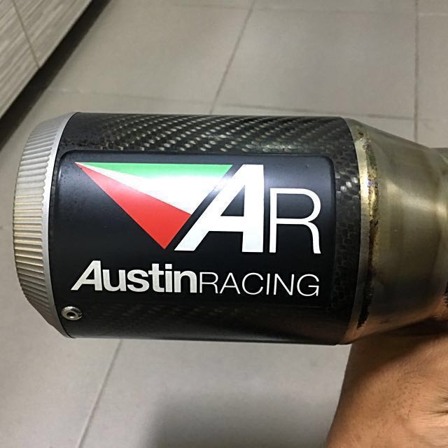 BMW S1000RR HP4 AUSTIN RACING EXHAUST WITH LINK PIPE FOR BMW S1000RR ...