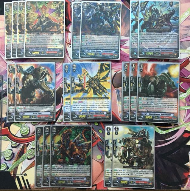 Cardfight Vanguard English Tachikaze Gaia Emperor Deck, Hobbies & Toys ...