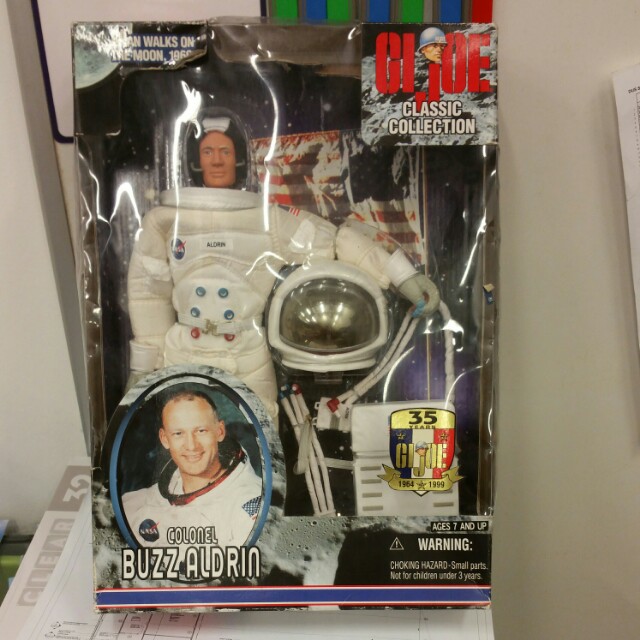 GI Joe Classic Buzz Aldrin Astronaut 12 inch vintage 1/6 space gijoe g ...
