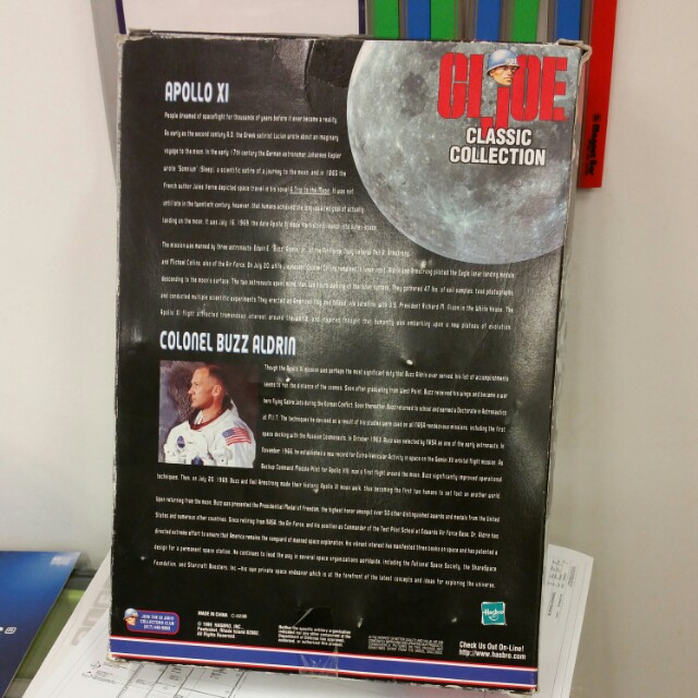 GI Joe Classic Buzz Aldrin Astronaut 12 inch vintage 1/6 space gijoe g ...