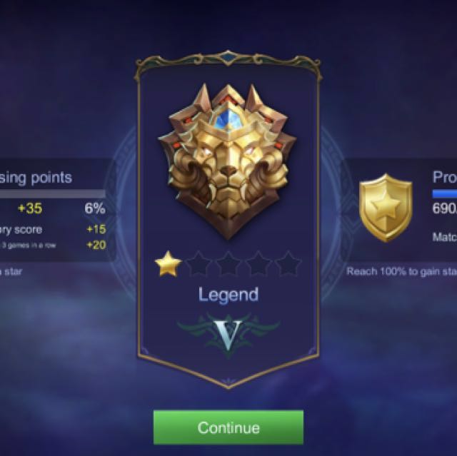Mobile legends legend account, Video Gaming, Gaming Accessories, Game ...