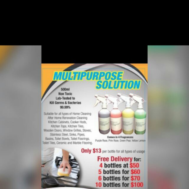 Multi Purpose Cleaning Solution, Furniture & Home Living, Furniture ...