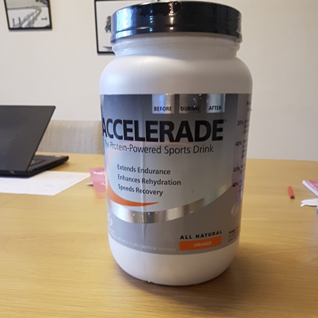 Accelerade protein powered sport energy drink, Health & Nutrition ...