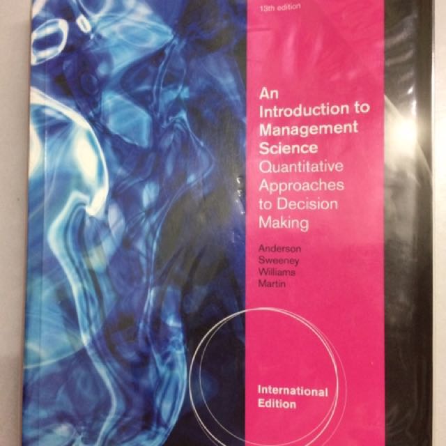 An Introduction To Management Science, Hobbies & Toys, Books ...
