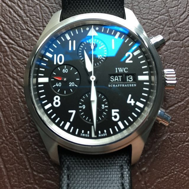 IWC Pilot Chronograph 3717, Men's Fashion, Watches & Accessories ...