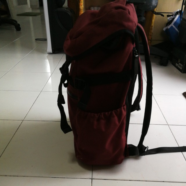 Muji red backpack, Men's Fashion, Bags, Backpacks on Carousell